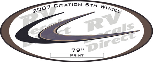 Citation Supreme Thor 5th Wheel Replacement RV Decals & Graphics