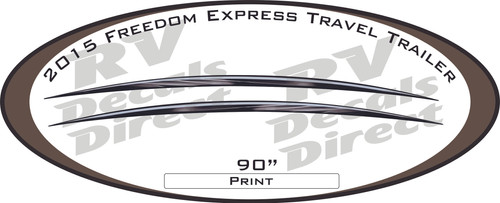 Freedom Express Coachmen Travel Trailer Replacement RV Decals & Graphics