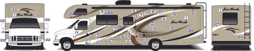 Four Winds Thor Replacement RV Decals & Graphics