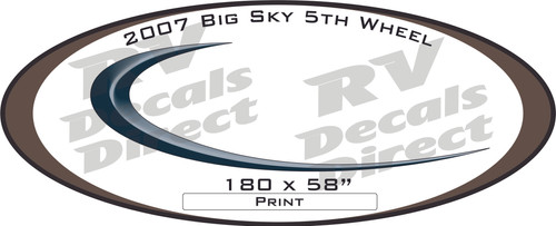 Big Sky Keystone 5th Wheel Replacement RV Decals & Graphics