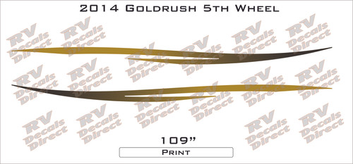 GoldRush KZ 5th Wheel Replacement RV Decals & Graphics