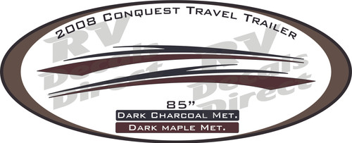 Conquest Gulf Stream Travel Trailer Replacement RV Decals & Graphics