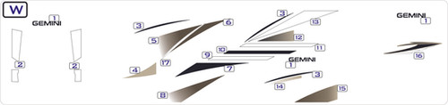 COMPLETE DECAL KIT - White Version (2018 Gemini Class C) | RV Decals Direct