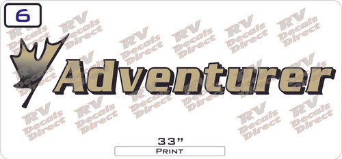 Adventurer Truck Camper Replacement RV Decals & Graphics