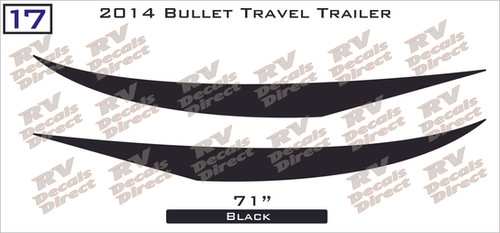 Bullet Keystone Travel Trailer Replacement RV Decals & Graphics