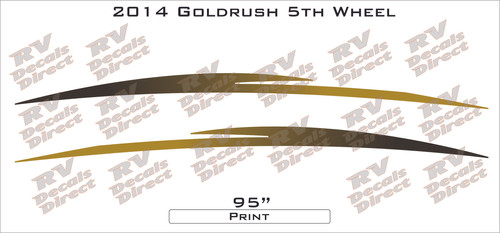 GoldRush KZ 5th Wheel Replacement RV Decals & Graphics
