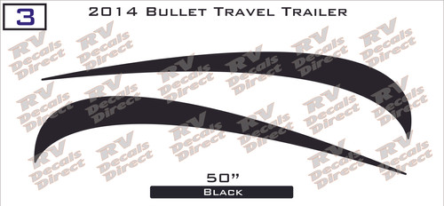 Bullet Keystone Travel Trailer Replacement RV Decals & Graphics