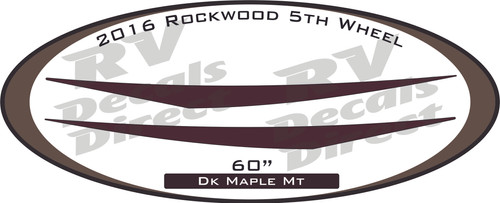 Rockwood Forest River 5th Wheel Replacement RV Decals & Graphics