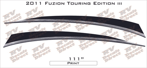 Fuzion Keystone Touring Edition 5th Wheel Replacement RV Decals & Graphics