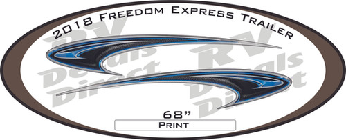 Freedom Express Coachmen Travel Trailer Replacement RV Decals & Graphics