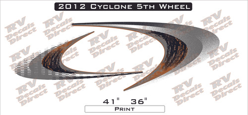 Cyclone Heartland 5th Wheel Replacement RV Decals & Graphics