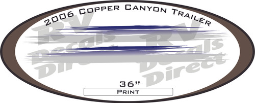 Copper Canyon Keystone 5th Wheel Replacement RV Decals & Graphics