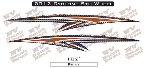 Cyclone Heartland 5th Wheel Replacement RV Decals & Graphics