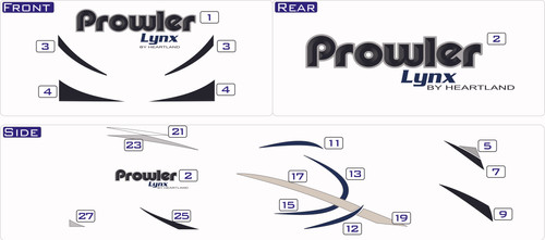 COMPLETE DECAL KIT (2015 Prowler Lynx Travel Trailer) | USA - RV Decals ...