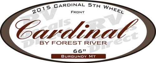 2015 Cardinal 5th Wheel | RV Decals Direct