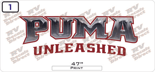 Puma Unleashed Palomino 5th Wheel Replacement RV Decals & Graphics