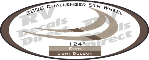 Challenger Keystone 5th Wheel Replacement RV Decals & Graphics