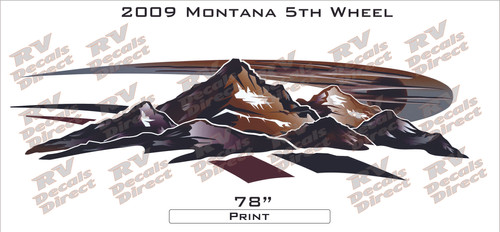 Montana Keystone 5th Wheel Replacement RV Decals & Graphics