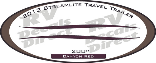 Streamlite Gulfstream Travel Trailer Replacement RV Decals & Graphics