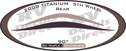 Titanium Glendale 5th Wheel Replacement RV Decals & Graphics