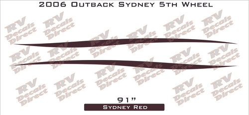 Outback Keystone Sydney 5th Wheel Replacement RV Decals & Graphics