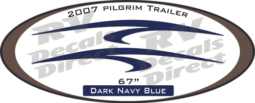 Pilgrim Travel Trailer Replacement RV Decals & Graphics