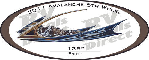 Avalanche Keystone 5th Wheel Replacement RV Decals & Graphics