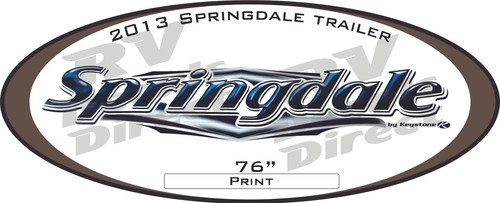 Springdale Keystone Travel Trailer Replacement RV Decals & Graphics