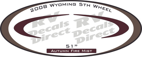 Wyoming Coachmen 5th Wheel Replacement RV Decals & Graphics