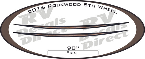 Rockwood Forest River 5th Wheel Replacement RV Decals & Graphics