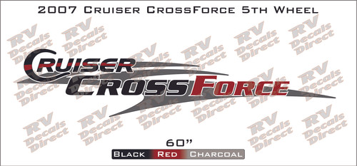 CrossForce Crossroads 5th Wheel Replacement RV Decals & Graphics