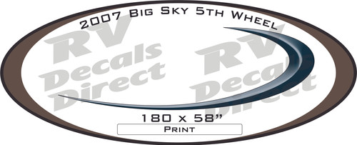 Big Sky Keystone 5th Wheel Replacement RV Decals & Graphics