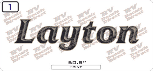 Layton Skyline Travel Trailer Replacement RV Decals & Graphics