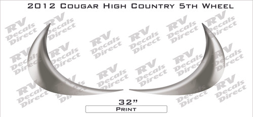 Cougar High Country Keystone 5th Wheel Replacement RV Decals & Graphics