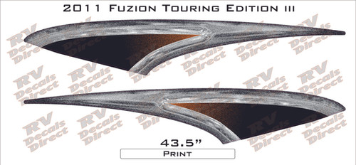 Fuzion Keystone Touring Edition 5th Wheel Replacement RV Decals & Graphics
