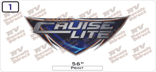 Salem Cruise Forest River Lite Travel Trailer Replacement RV Decals ...