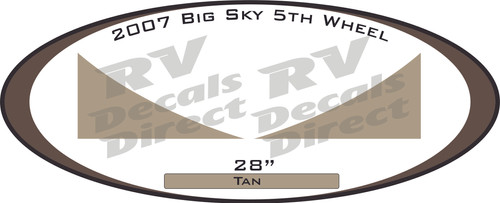 Big Sky Keystone 5th Wheel Replacement RV Decals & Graphics