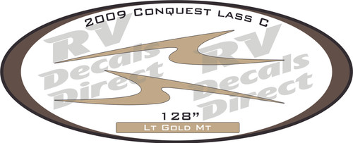 Conquest Gulf Stream Class C Replacement RV Decals & Graphics