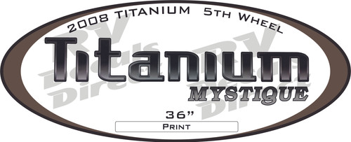 Titanium Glendale 5th Wheel Replacement RV Decals & Graphics