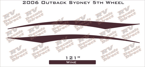 Outback Keystone Sydney 5th Wheel Replacement RV Decals & Graphics