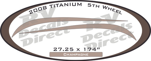 Titanium Glendale 5th Wheel Replacement RV Decals & Graphics