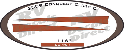 Conquest Gulf Stream Class C Replacement RV Decals & Graphics