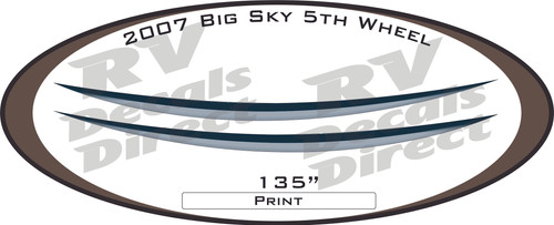 Big Sky Keystone 5th Wheel Replacement RV Decals & Graphics