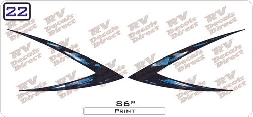 Fuzion Keystone 5th Wheel Replacement RV Decals & Graphics