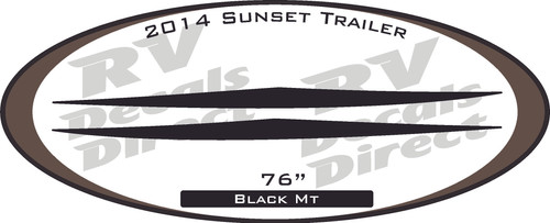 Sunset Trail Crossroads Travel Trailer Replacement RV Decals & Graphics