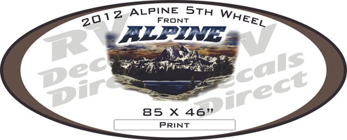 Alpine Keystone 5th Wheel Replacement RV Decals & Graphics