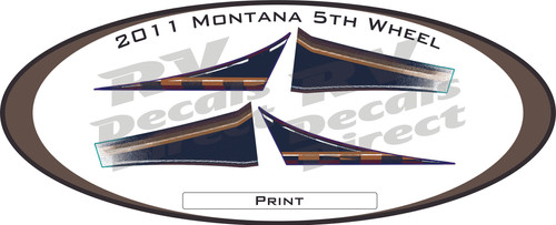 Montana Keystone 5th Wheel Replacement RV Decals & Graphics