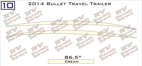 Bullet Keystone Travel Trailer Replacement RV Decals & Graphics