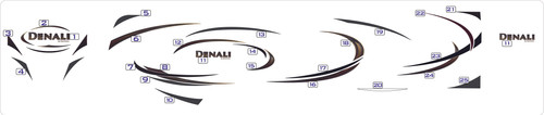 COMPLETE DECAL KIT (2013 Denali Travel Trailer) | USA - RV Decals Direct