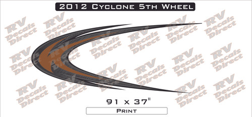 Cyclone Heartland 5th Wheel Replacement RV Decals & Graphics